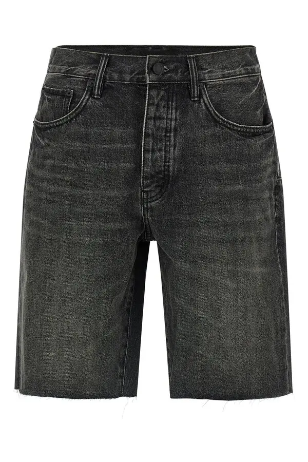 PURPLE BRAND Denim Shorts With Raw Hem
