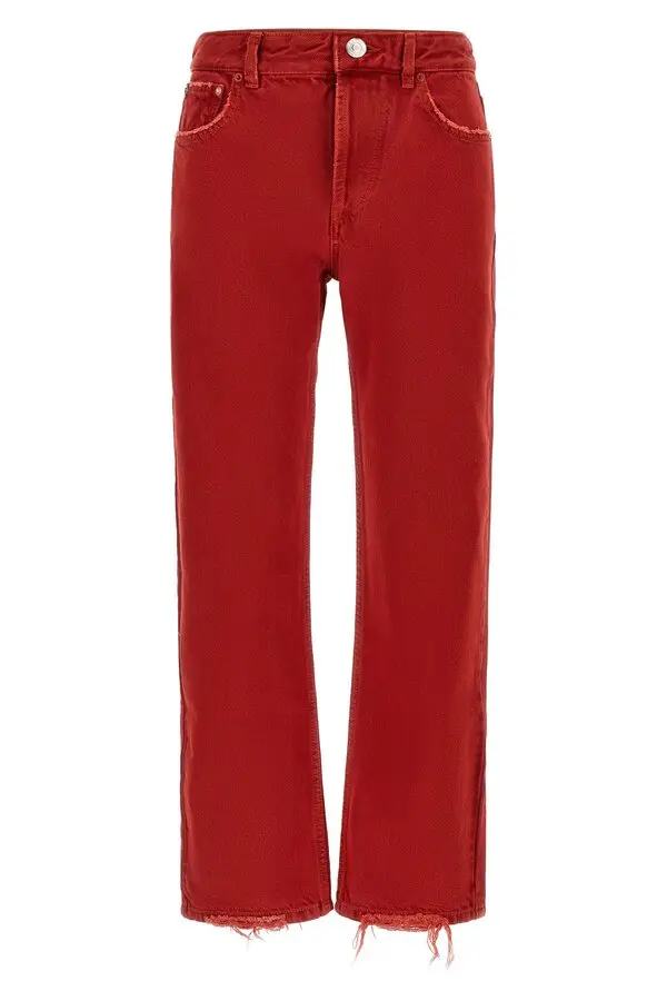 Isabel Marant Étoile Daya Cropped Jeans - Red