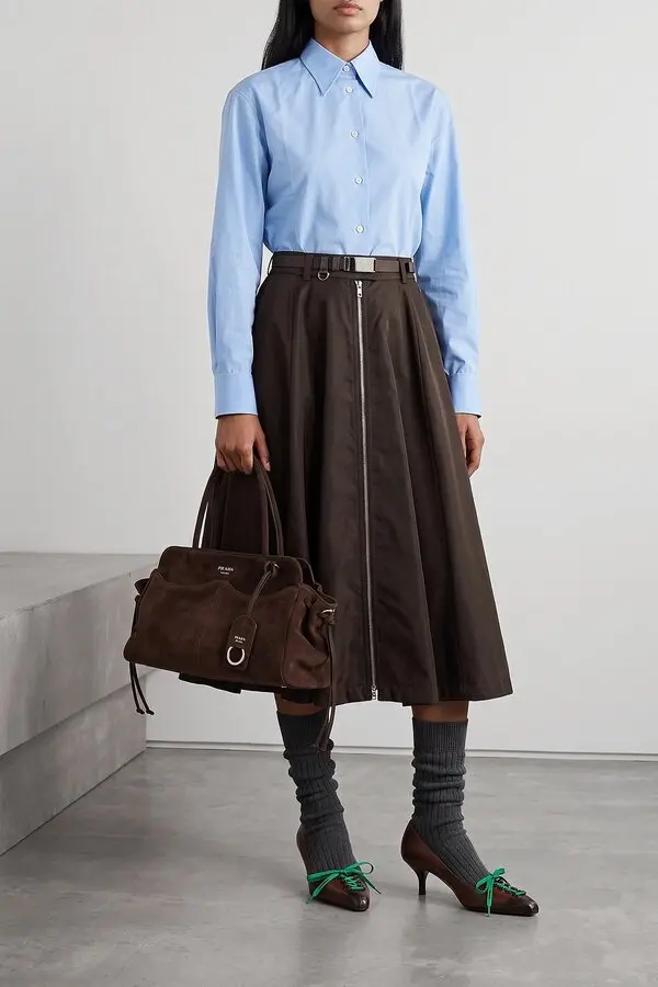 Prada Poplin Shirt With Sartorial Darts