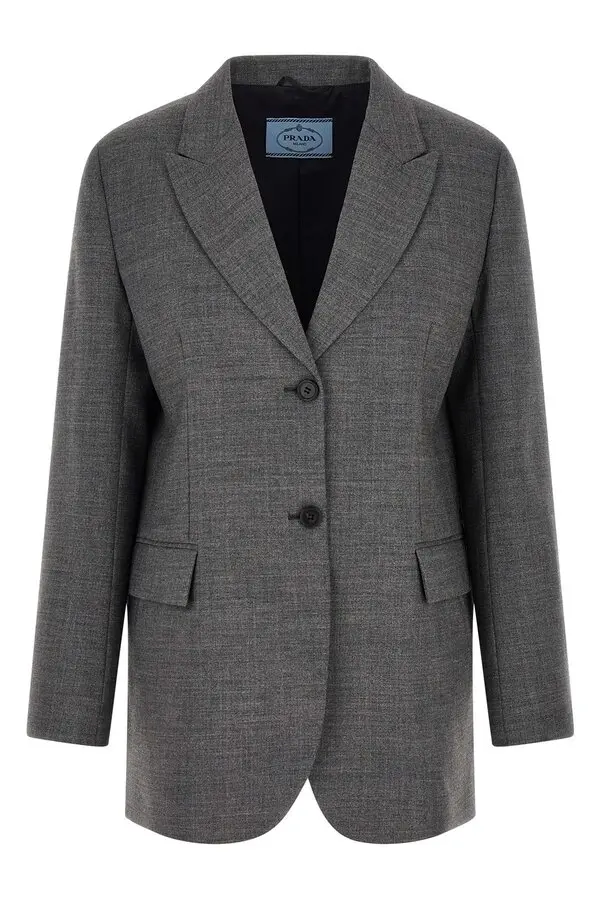 Prada Single-breasted Blazer - Gray