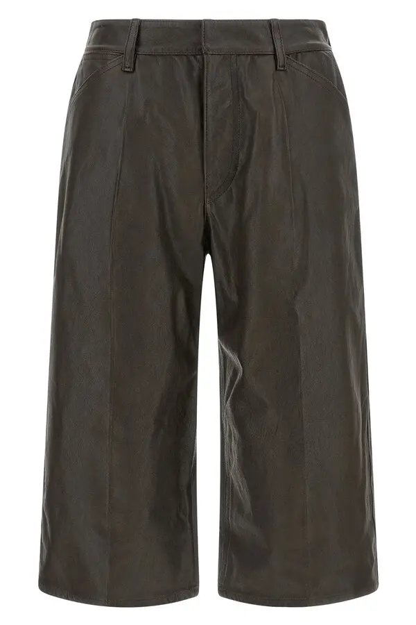 LEMAIRE Leather Bermuda Shorts