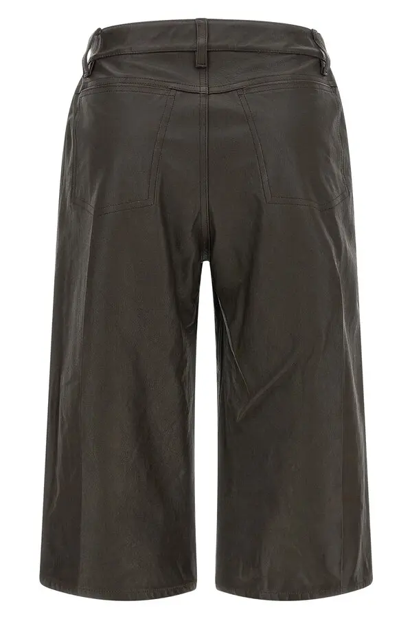 LEMAIRE Leather Bermuda Shorts