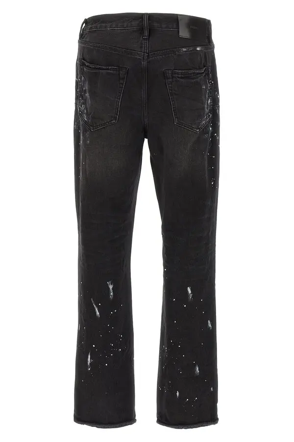 PURPLE BRAND Brand Jeans P011 Knee Slit Paint