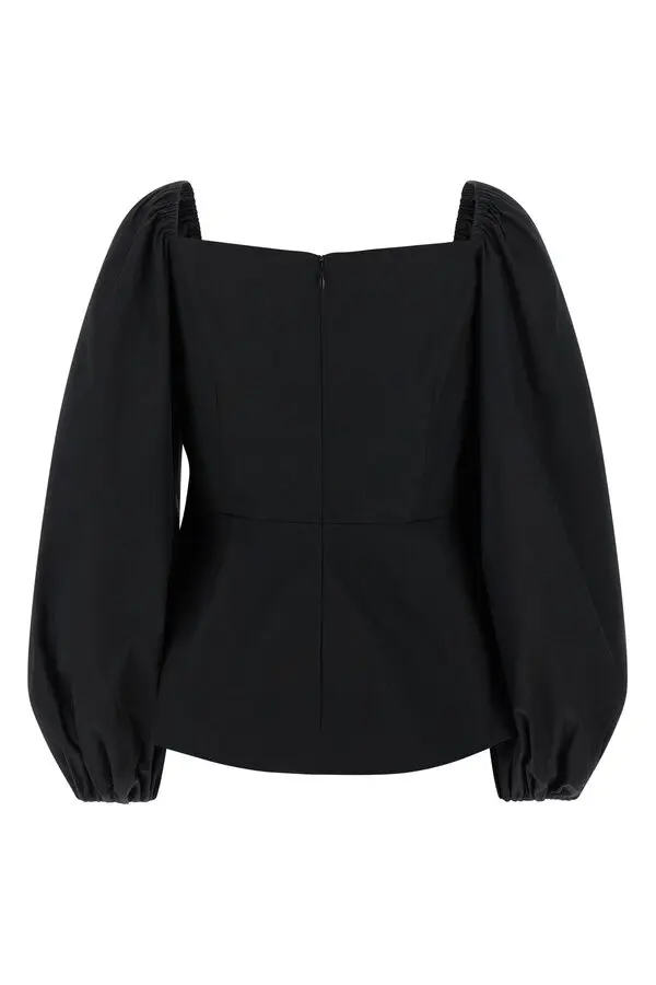 Carolina Herrera Puff Sleeve Sweetheart' Top