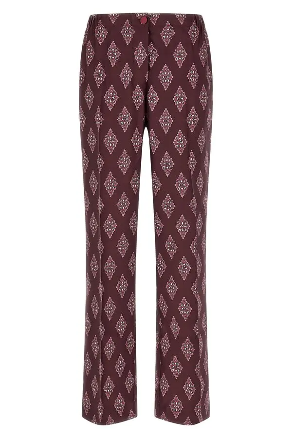 F.R.S FOR RESTLESS SLEEPERS F. R.s. F. R.s. Silk Trousers With Contrast Piping