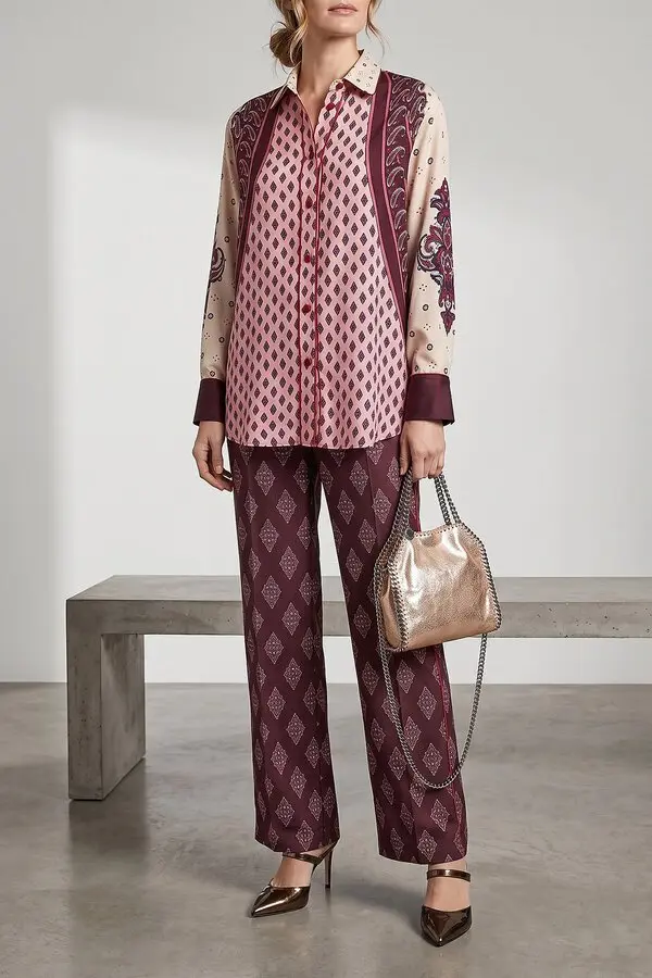 F.R.S FOR RESTLESS SLEEPERS F. R.s. F. R.s. Silk Trousers With Contrast Piping