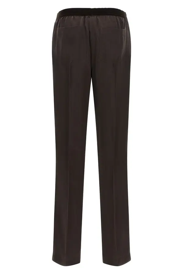 TOM FORD Silk Satin Pants With Velvet Waistband