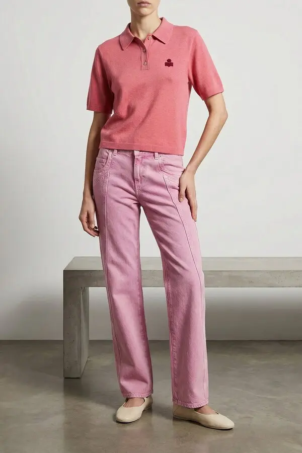 MARANT ETOILE Jeans With Front Seam Detail