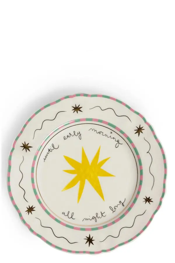 BITOSSI Stella Plate With Gold Details