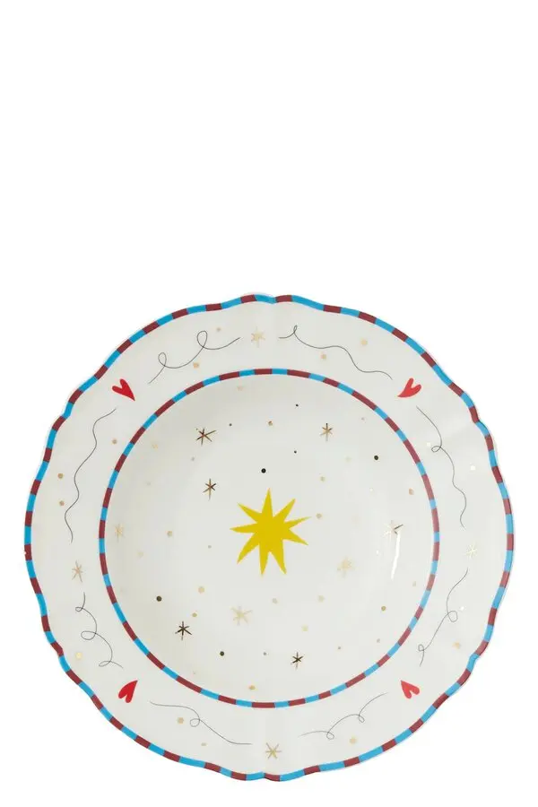 BITOSSI Deep Plate With Scalloped Edge