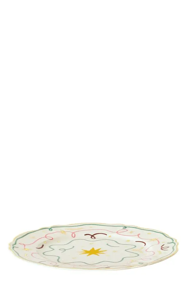 BITOSSI Decorative Tray With Gold Rim