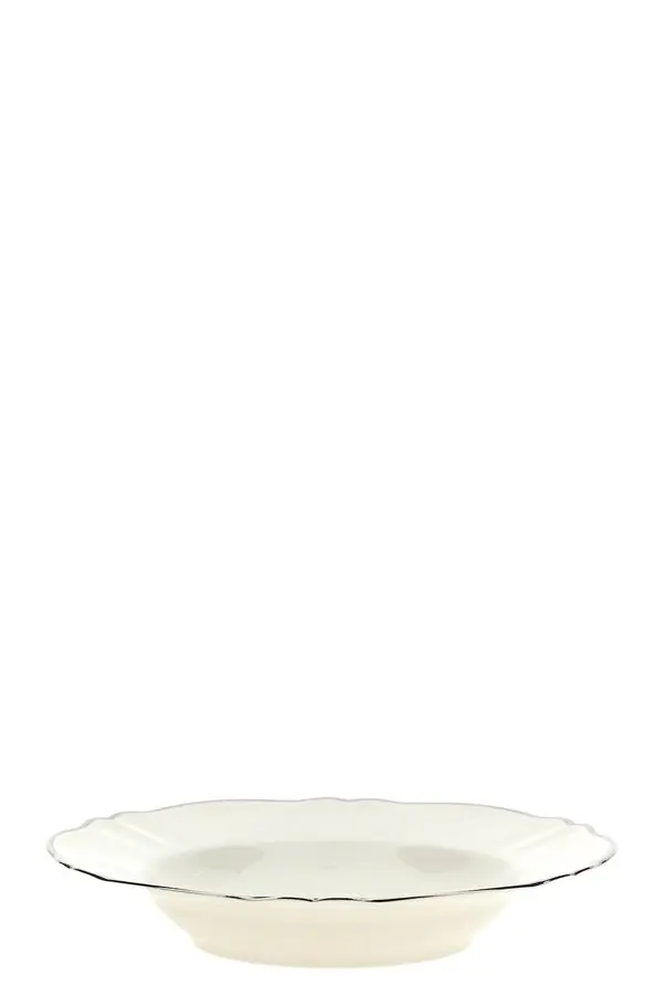 BITOSSI Parisienne Silver Rim' Soup Plate