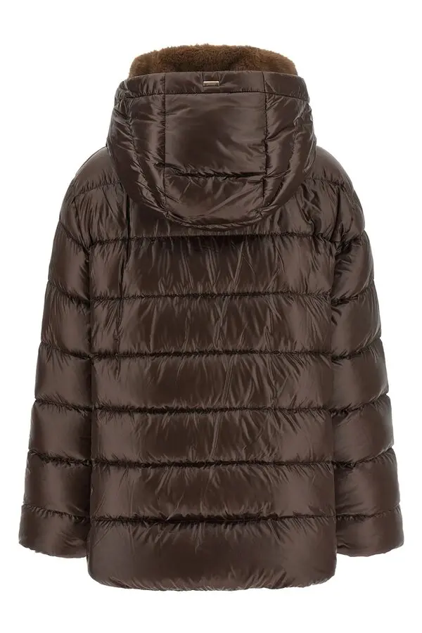 Herno Puffer Jacket With Plush-effect Detail