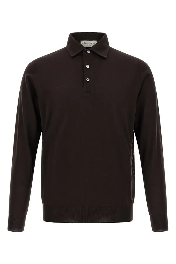 LARMERI STUDIO Fine-knit Polo Shirt