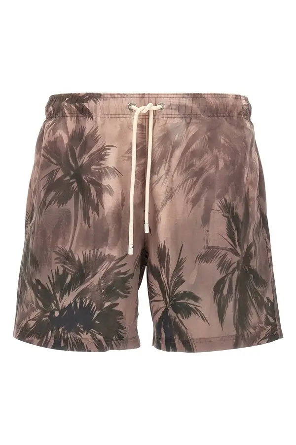 Palm Angels Swim Shorts 'sunset Palms