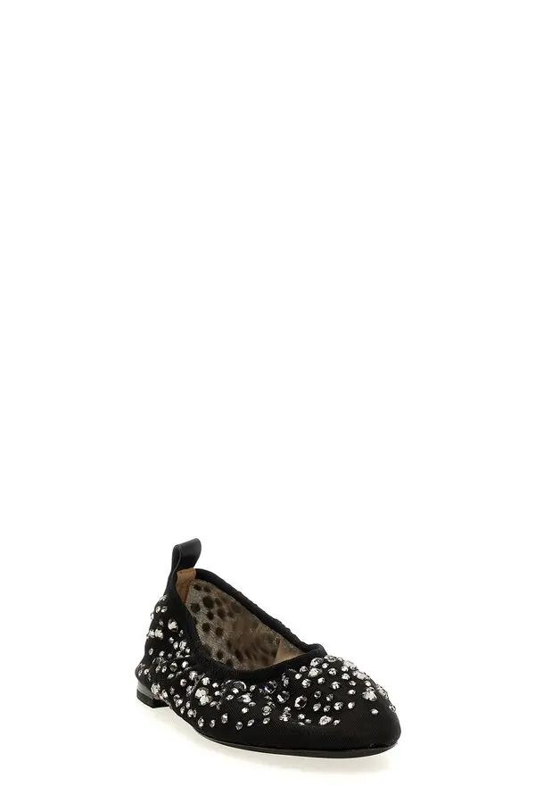 Tory Burch Crystal Ballet' Flats - Black