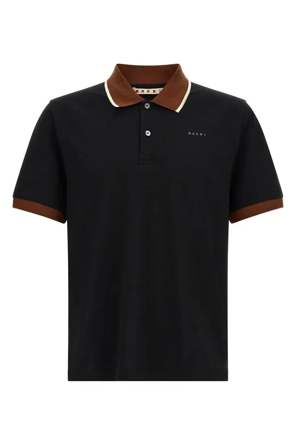 Marni Polo Shirt With Contrast Trims