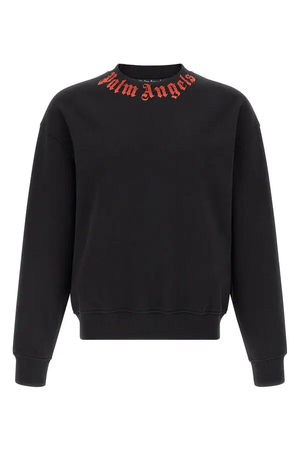 Palm Angels Sweatshirt With Gothic Logo