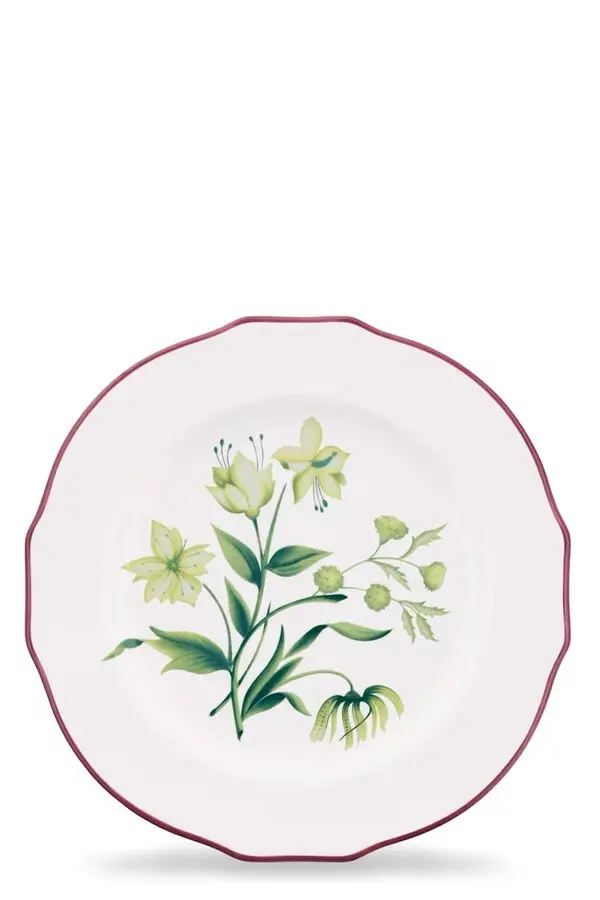 GINORI 1735 Porcelain Dessert Plate With Scalloped Edge