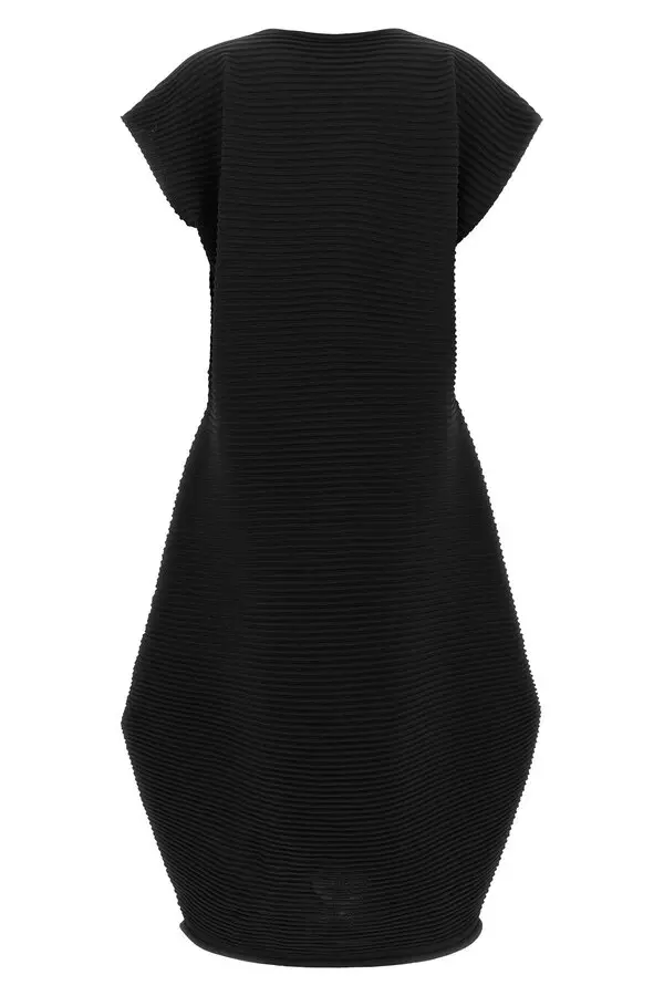 PLEATS PLEASE Zig Zag Knit Dress