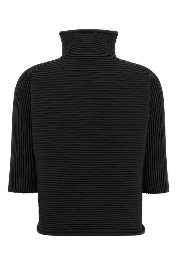 PLEATS PLEASE Zig Zag Knit" Blouse