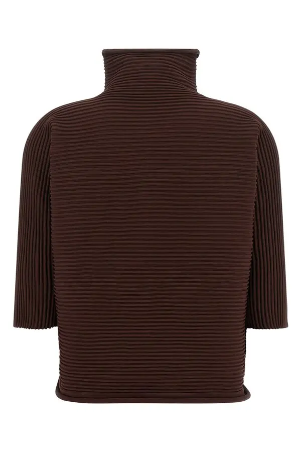 PLEATS PLEASE Blouse 'zig Zag Knit