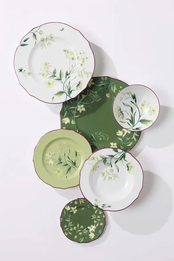 GINORI 1735 Porcelain Dessert Plate With Scalloped Edge