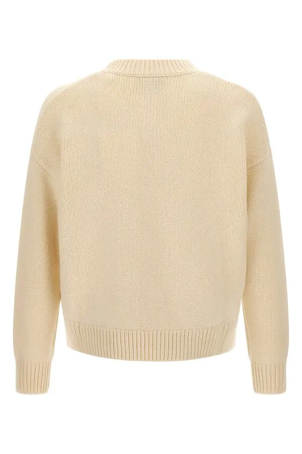 MARANT ETOILE Jade' Merino Wool Sweater In Ecru