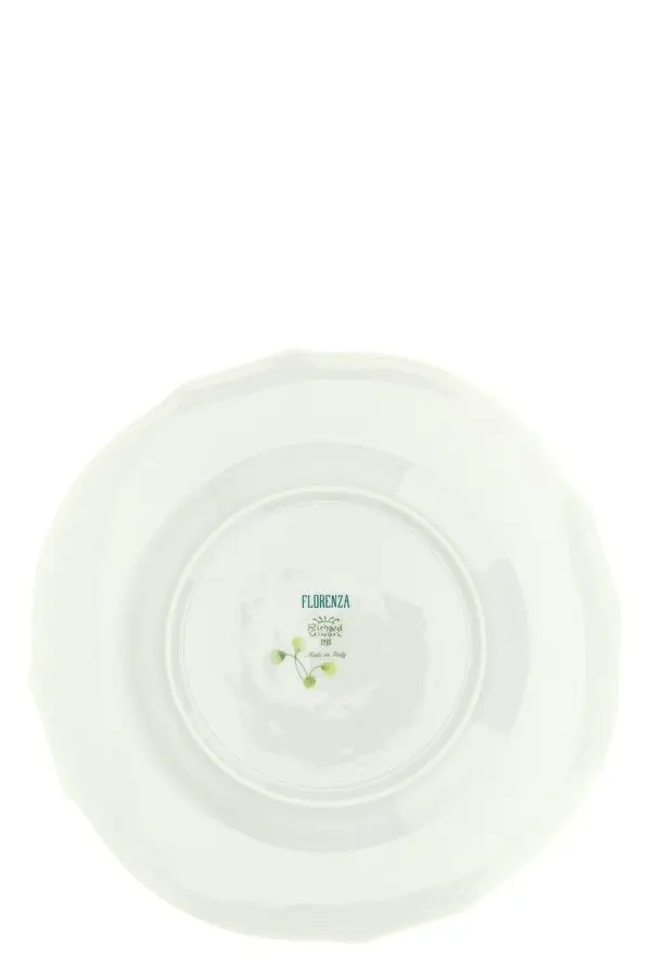 GINORI 1735 Porcelain Dinner Plate With Botanical Motif