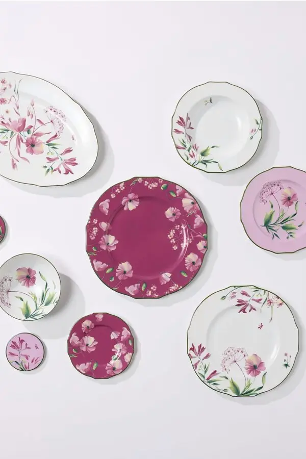 GINORI 1735 Duchessa Dinner Plate With Scalloped Edge