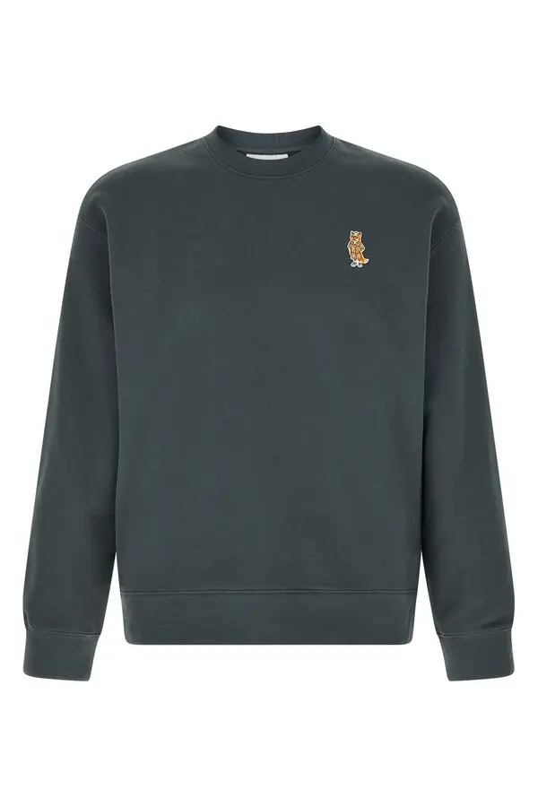 Maison Kitsuné Sweatshirt Dressed Fox Embroidery - Blue