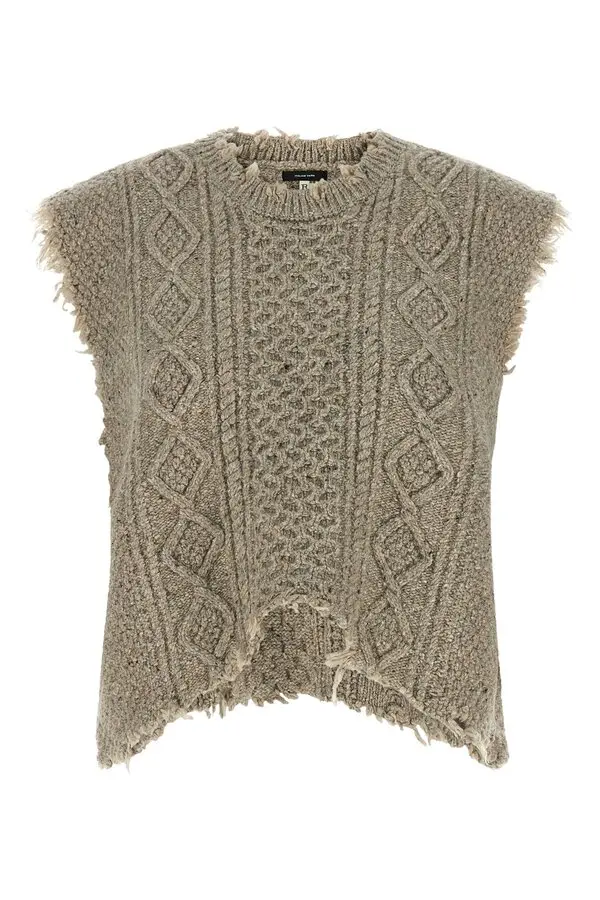 R13 Vest With Distressed Edges