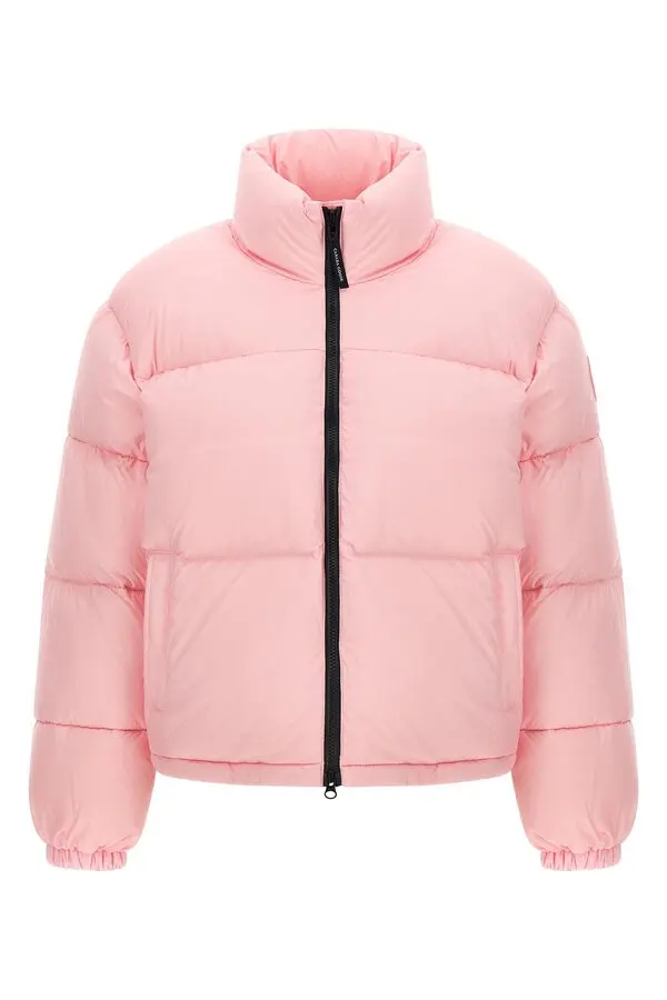 Canada Goose Puffer Jacket With Tonal Logo Patch - Pink