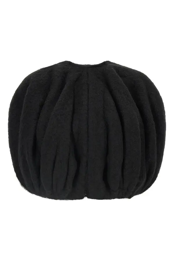 Rick Owens Cape 'temple Bubble Cropped - Black