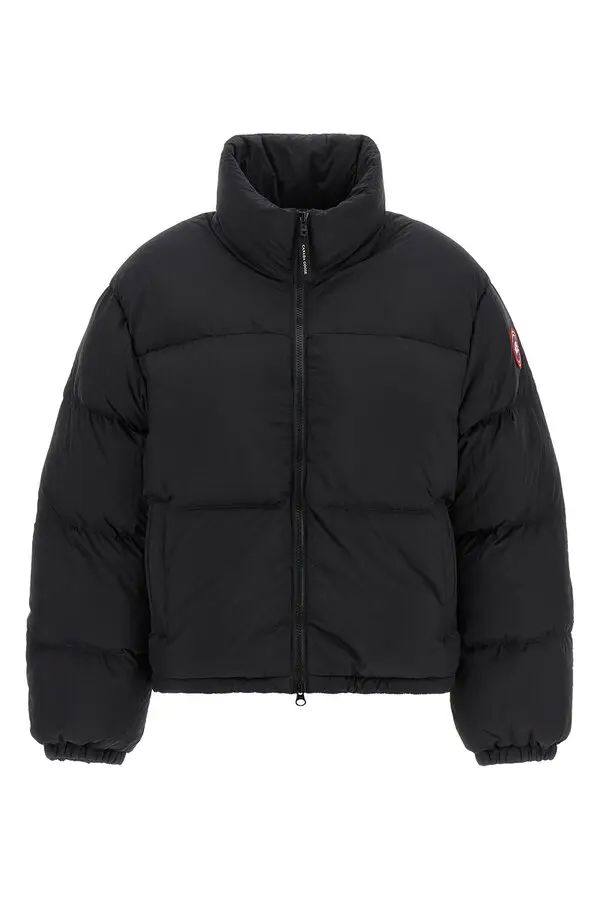 Canada Goose Puffer Jacket With Horizontal Quilting - Black