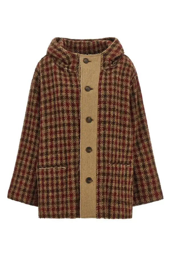 R13 Oversized Jacket With Raw-cut Edges - Multi
