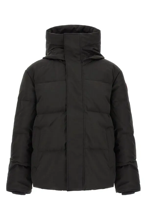 Canada Goose Parka With Structured Hood - Black
