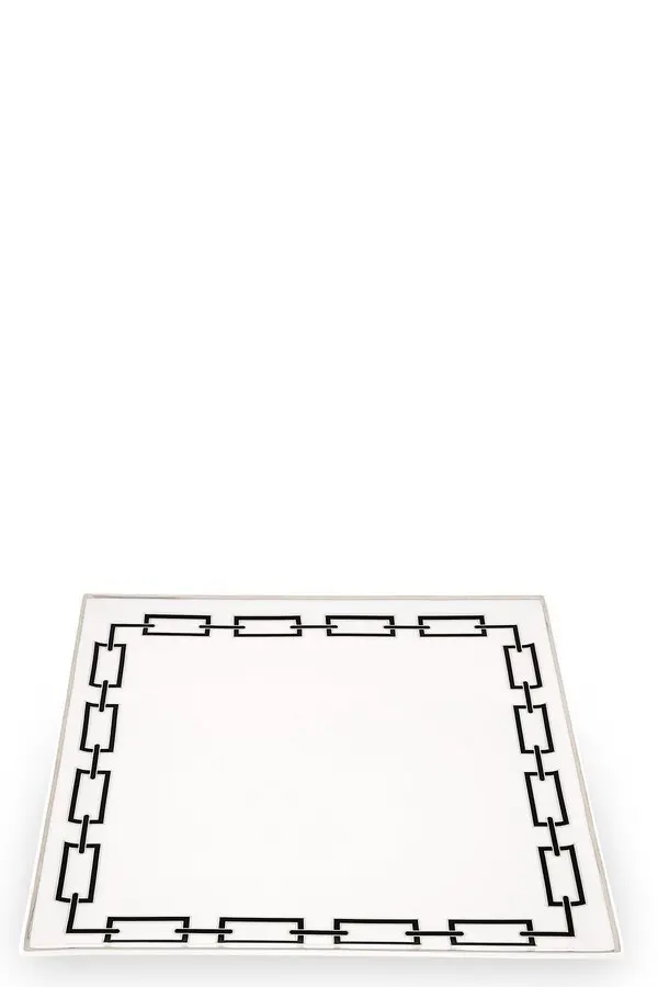 GINORI 1735 Tray 'feeling Quadrato Catene 30x30