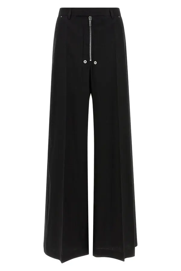 Rick Owens Trousers 'tailored Wide Belas - Black