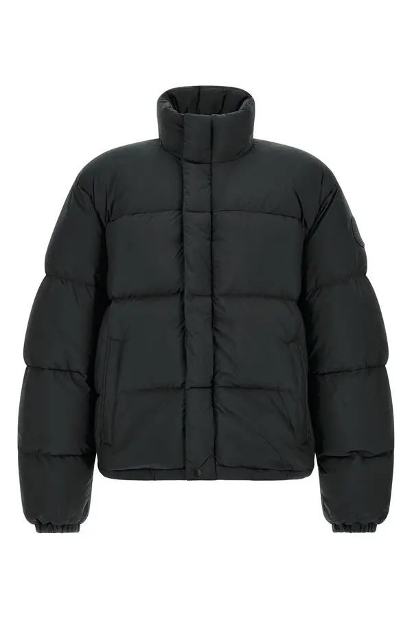 Canada Goose Puffer Jacket Tonal Logo Patch - Black