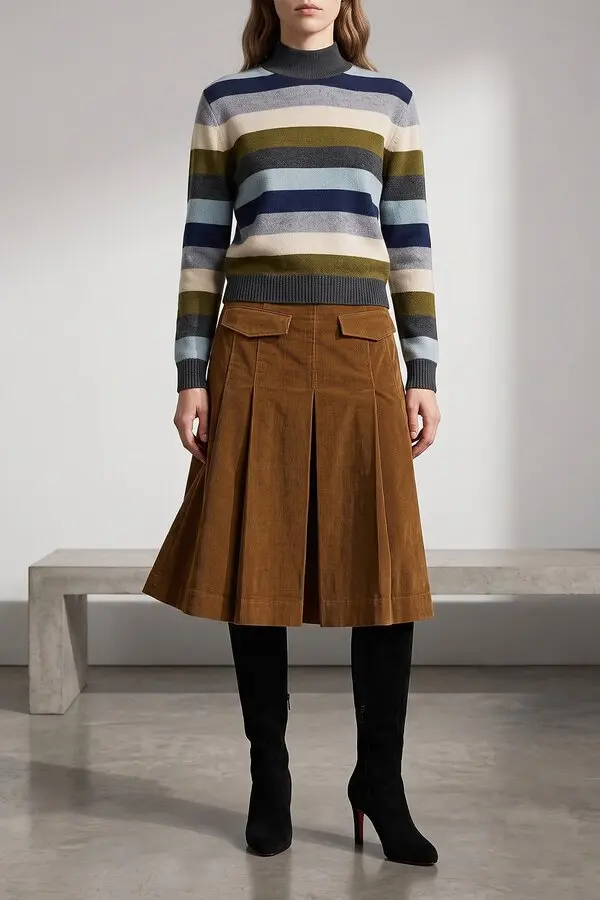 Tory Burch Striped Wool Sweater