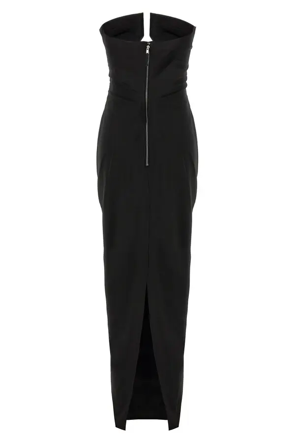 Rick Owens Maxi Dress With Geometric Cut-out Detail