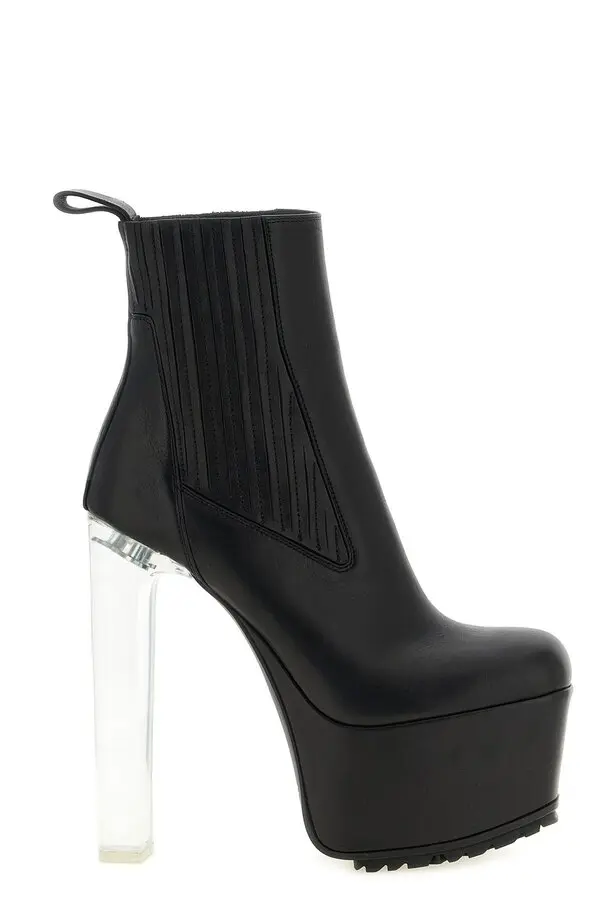 Rick Owens Beatle Kiss" Ankle Boot - Black