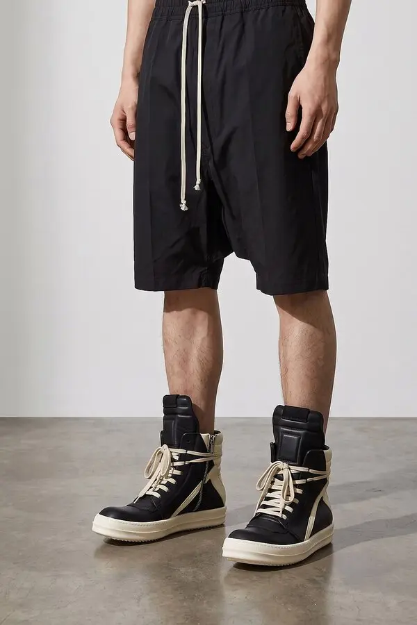 Rick Owens Bermuda Shorts With Contrasting Drawstring