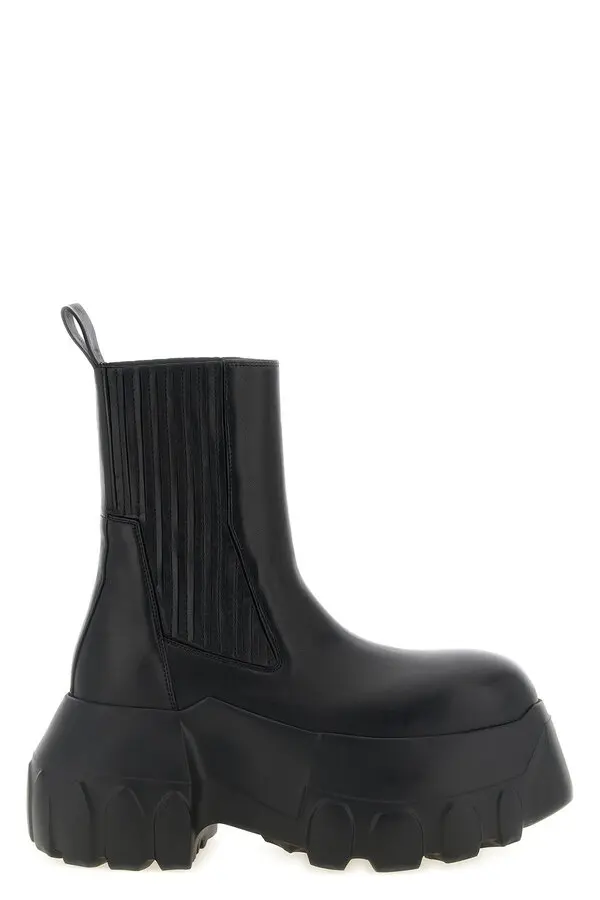 Rick Owens Beatle Mega Tractor' Ankle Boots