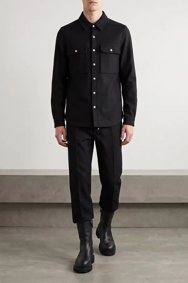 Rick Owens Outershirt With Metal Hardware