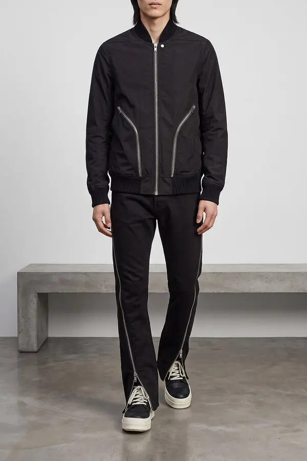 Rick Owens Bomber With Diagonal Zips