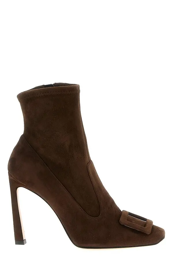 ROGER VIVIER Ankle Boots 'trompette Stitching Bootie 100