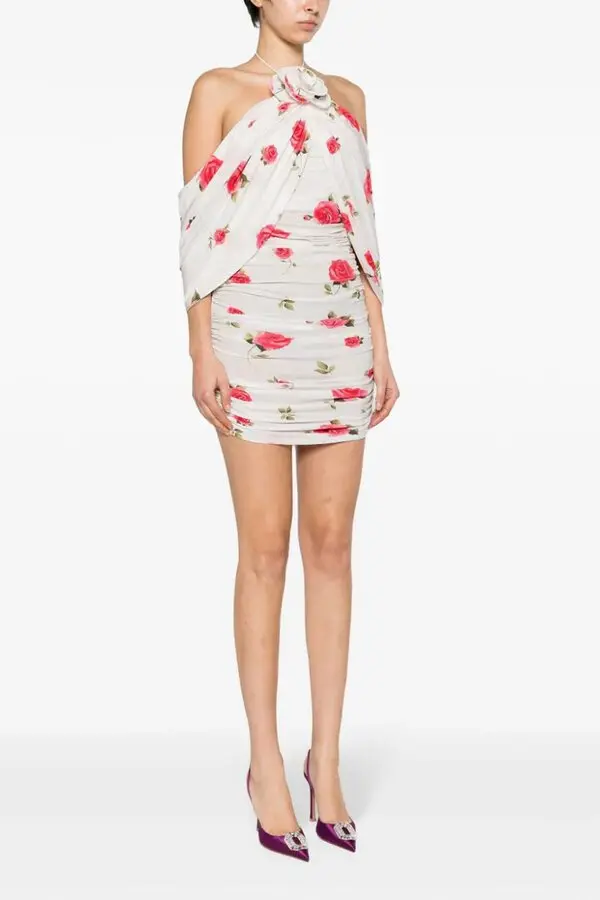 Magda Butrym Re24 09 Cream Print' Dress