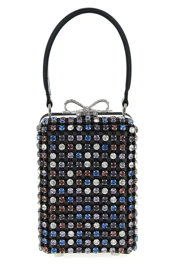 SELF-PORTRAIT Micro Bag With Crystal Chainmail - Multi